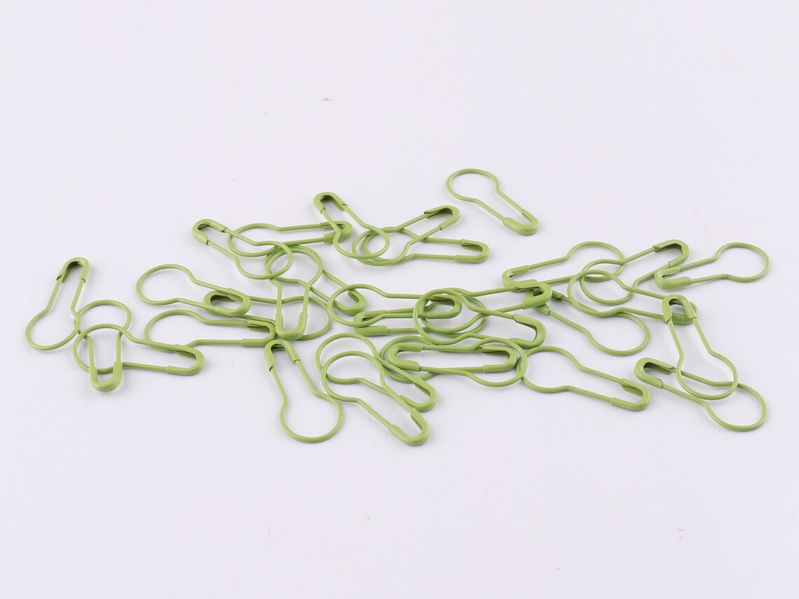 Safety Pins Green Coiless Safety Pins Bulb Safety Pins Pear Safety Pins ...