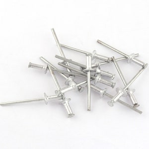 Silver Rivets Aluminum Rivet 38mm Long Pop Rivets Aluminum Pop Rivets ...