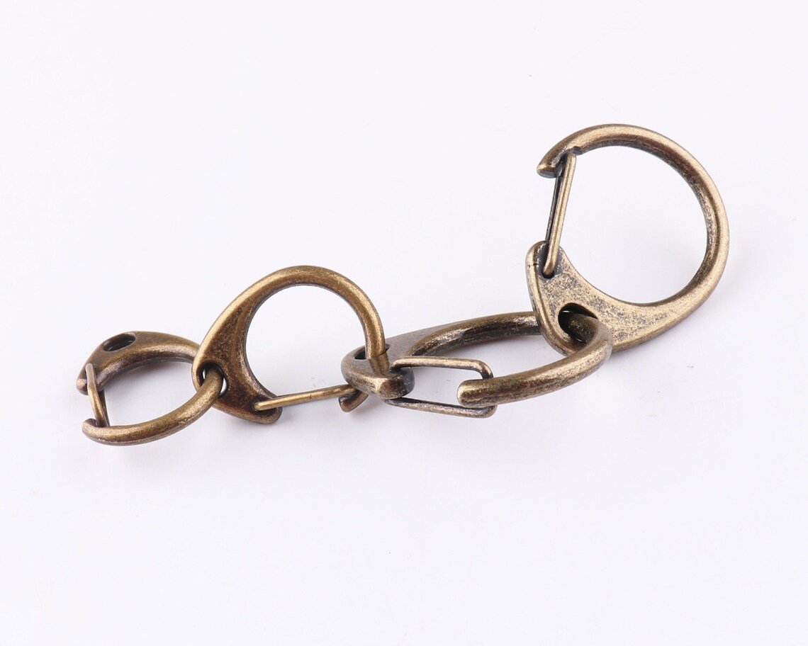 Bronze Spring Clasp Self Closing Snap Hooks Carabiner Hook | Etsy