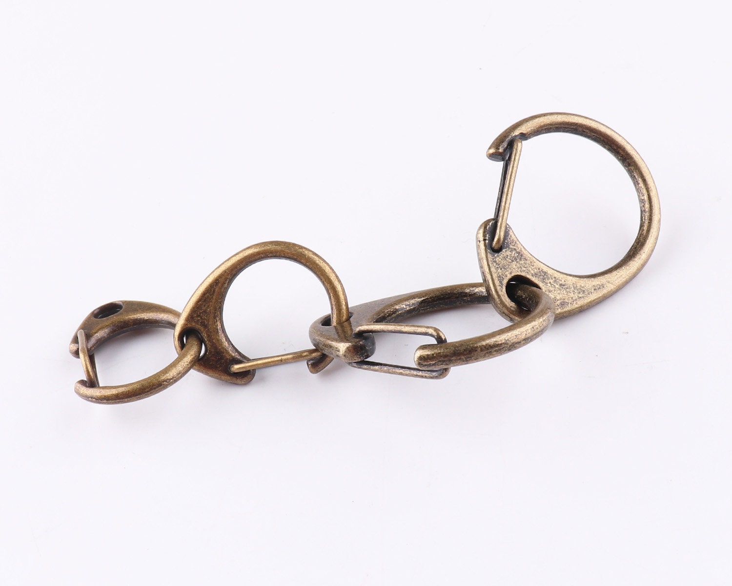 Bronze Spring Clasp Self Closing Snap Hooks Carabiner Hook | Etsy