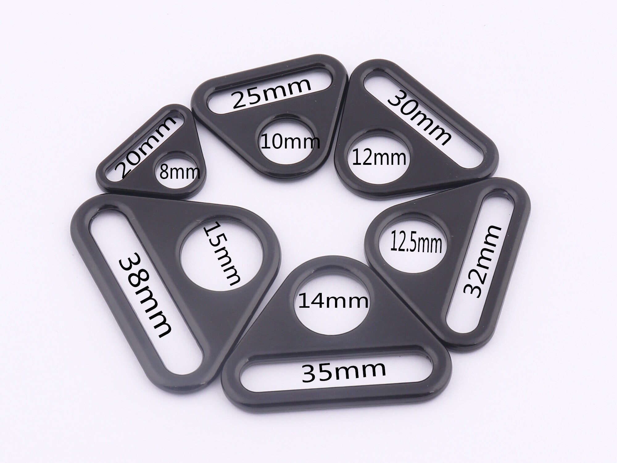 Triangle Buckle Strap Buckles Double Rings Webbing Slide | Etsy