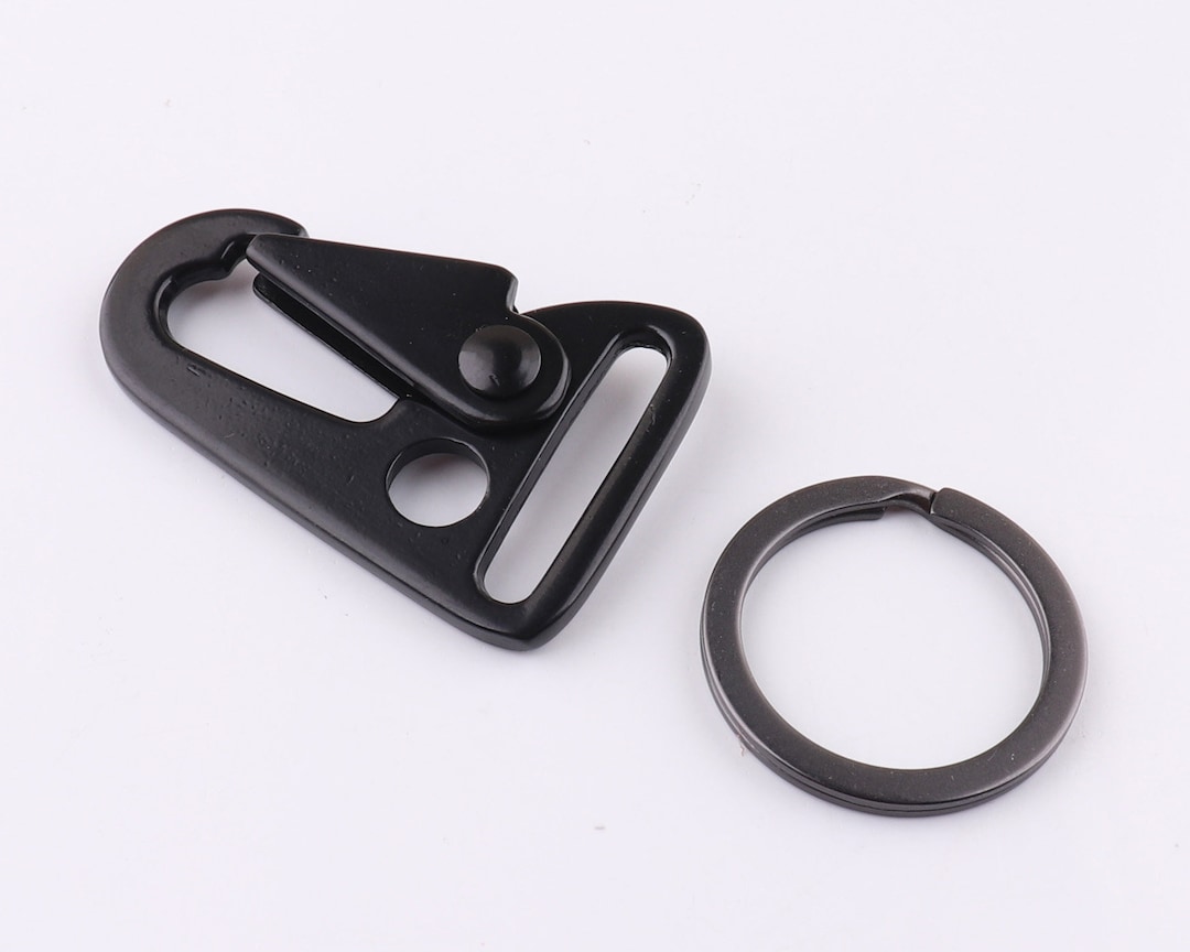 Key Fob,spring Hook Snap Clasp With Key Ring Carabiner Key Fob, Keyring ...