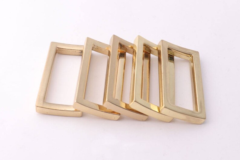 6pcs Gold rectangular buckles 11/431mm Alloy | Etsy