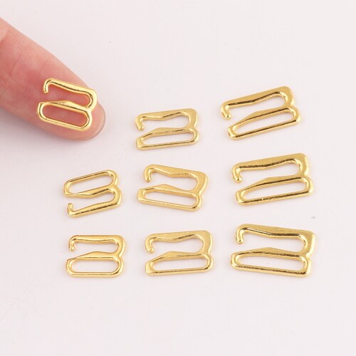 50pcs G Hooks Gold Bra Strap Slider Buckles Slide Hooks - Etsy