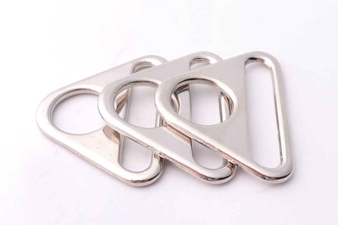 6pcs Triangle Buckles 45*34mm Triangle Rings Strap Adjuster Buckle Belt ...