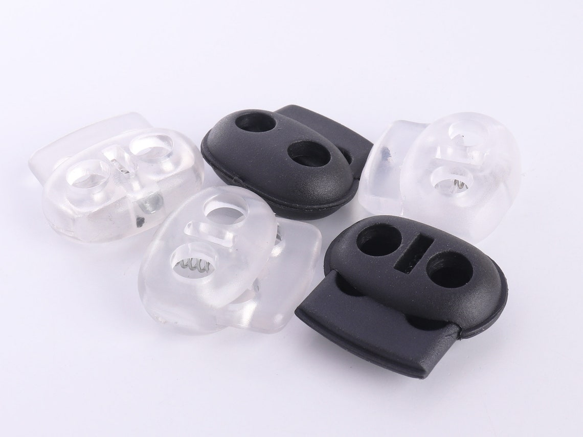 Plastic Cord Lock Spring Rope Buckle Paracord Lock Oval Double | Etsy