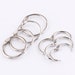 Silver Binder Rings Hinge Sleepers Split Ring Snap Rings Card Rings ...