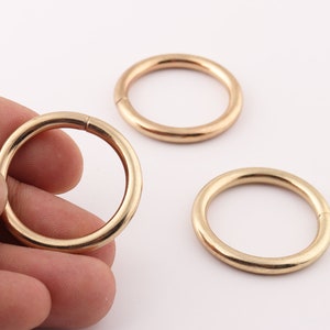 10pcs 125mm Light Gold Round Rings O Ring Purse Ring - Etsy