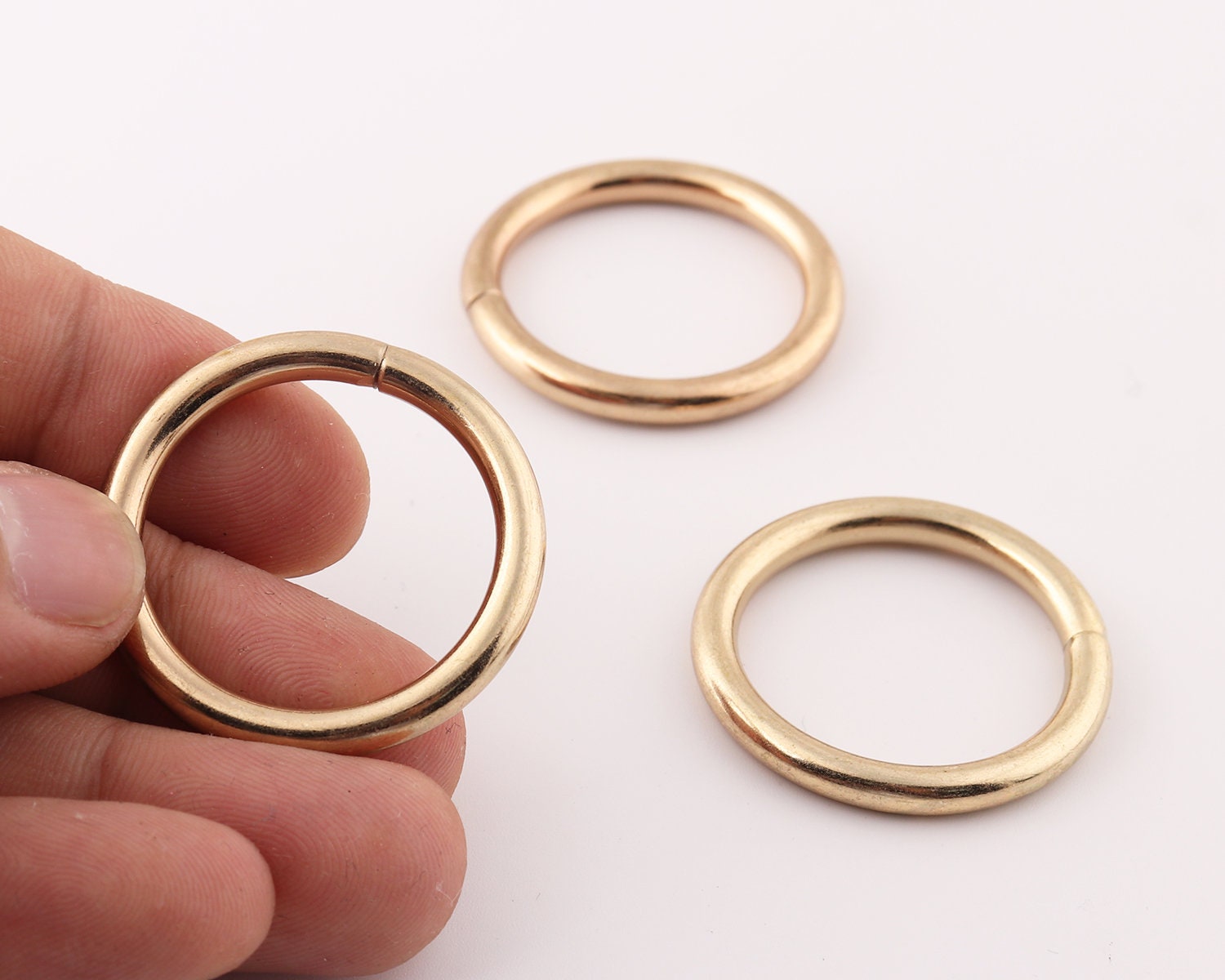 10pcs 125mm Light Gold Round Rings O Ring Purse Ring - Etsy