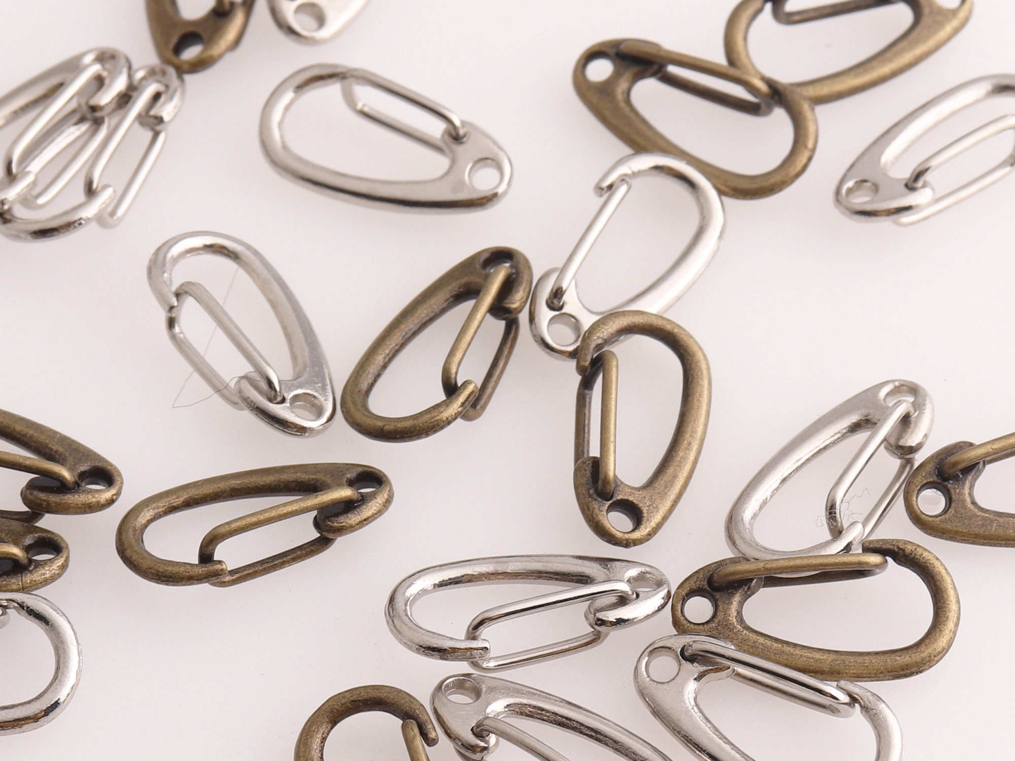 Trigger Clips Spring Clasp Push Gate Snap Hook Carabiner Hook Push Gate ...