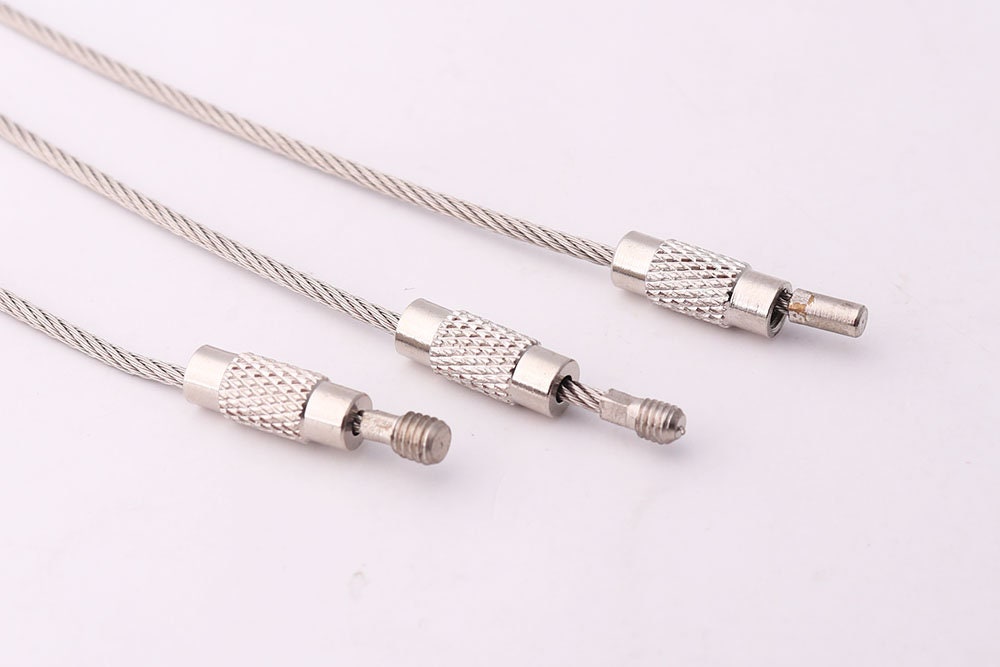 10pcs Wire Keyring Wire Keychain Cable Key Ring Key Holder | Etsy