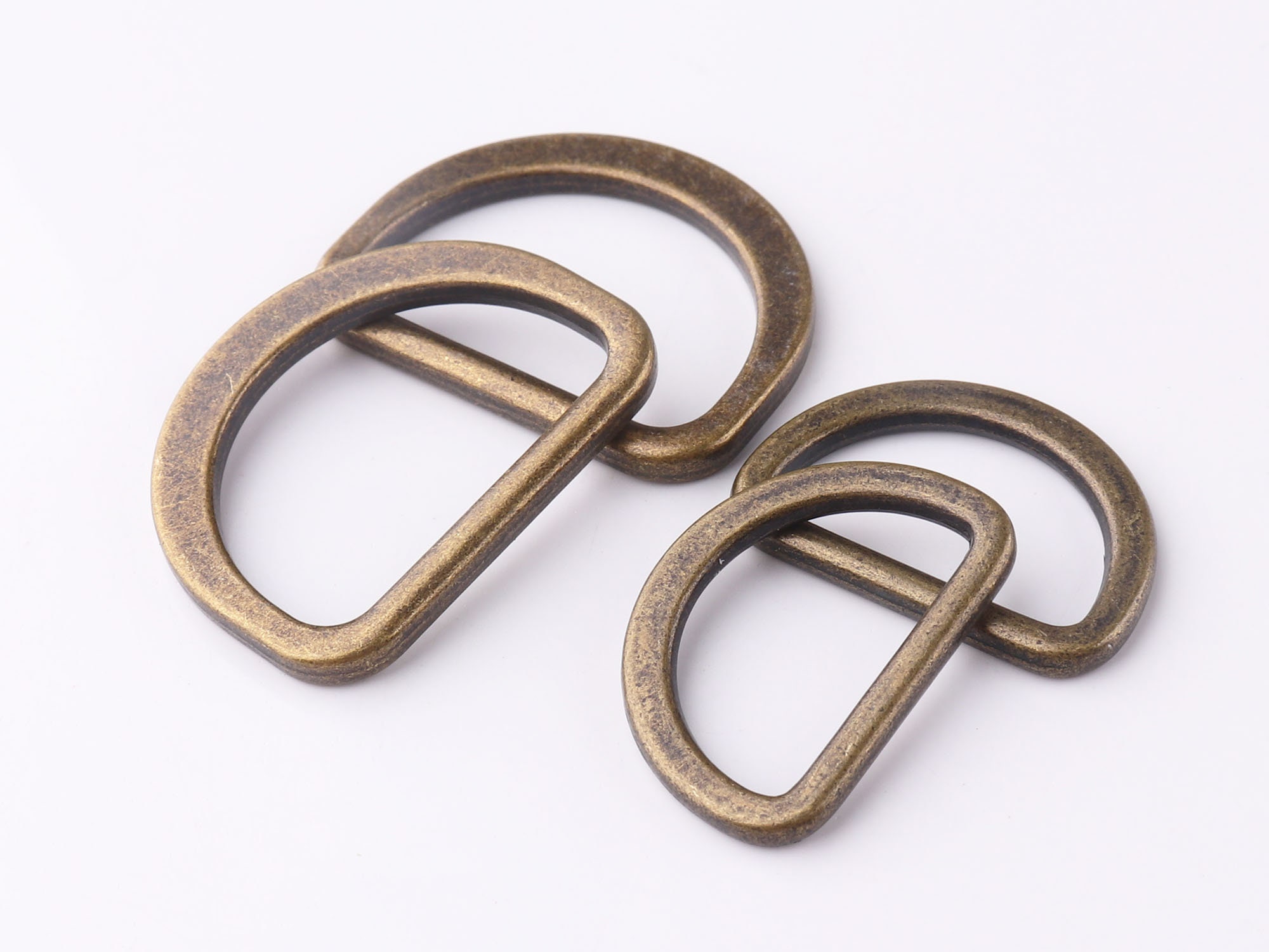 Flat D-ring Bronze D-ring Buckles Purse D Rings Purse Strap Hook D ...