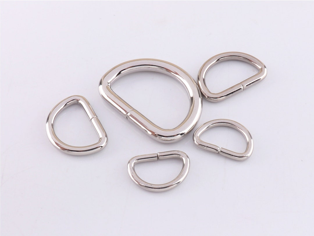 D Rings Seamed Silver D-rings for Bags Hardware Purse Ring D-rings ...
