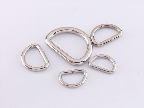 D Rings Seamed Silver D-rings for Bags Hardware Purse Ring | Etsy