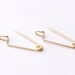 50pcs Gold Safety Pins 25mm X 5mm Safety Pin Small Pins Pin Stitching ...