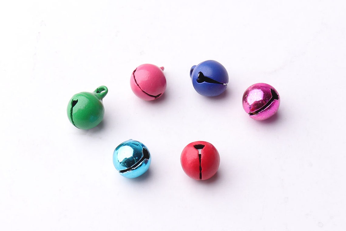 50pcs Jingle Bells Assorted Colours christmas bells sound | Etsy