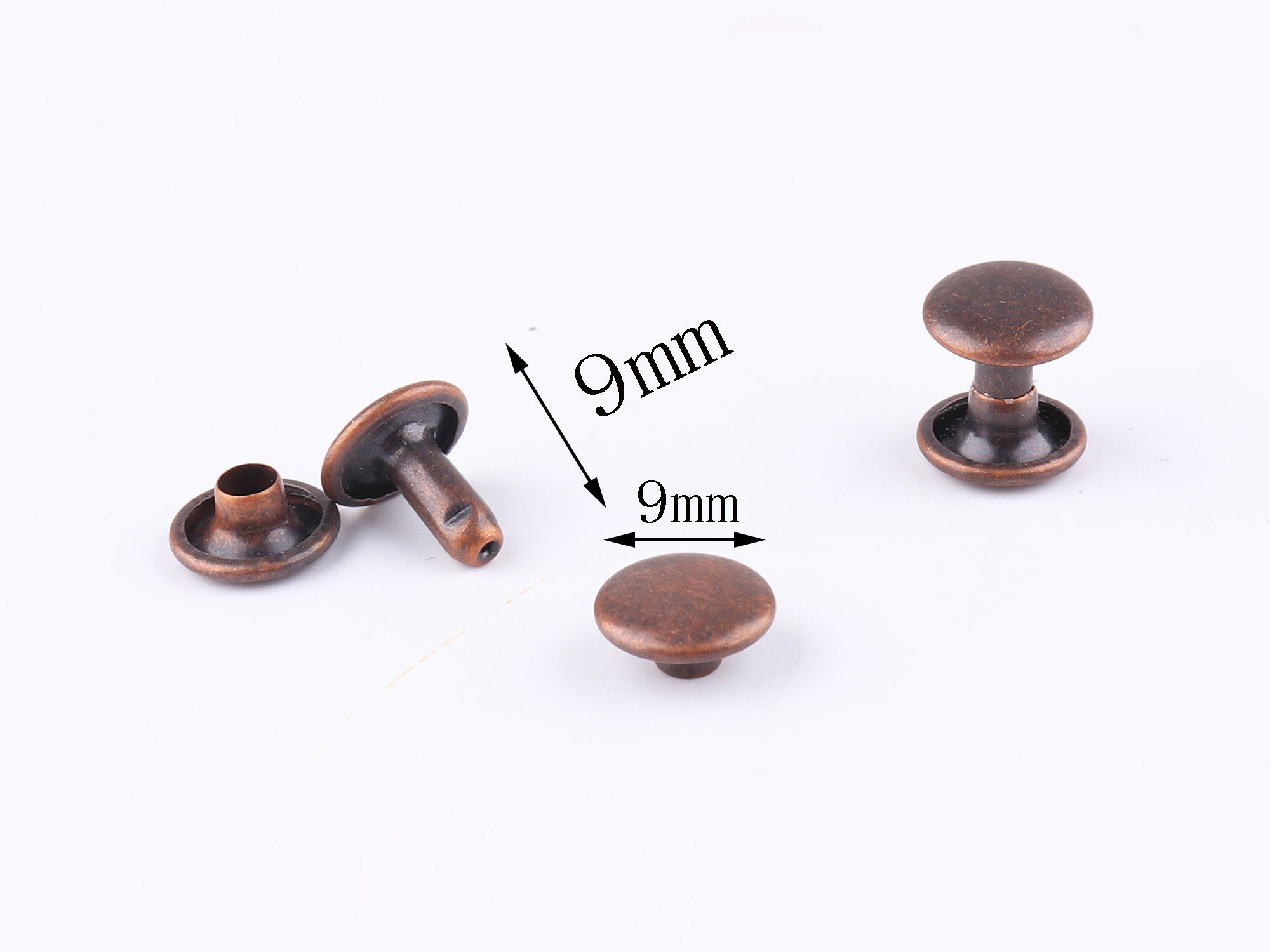 Remaches rápido remaches de doble tapa remaches redondos | Etsy