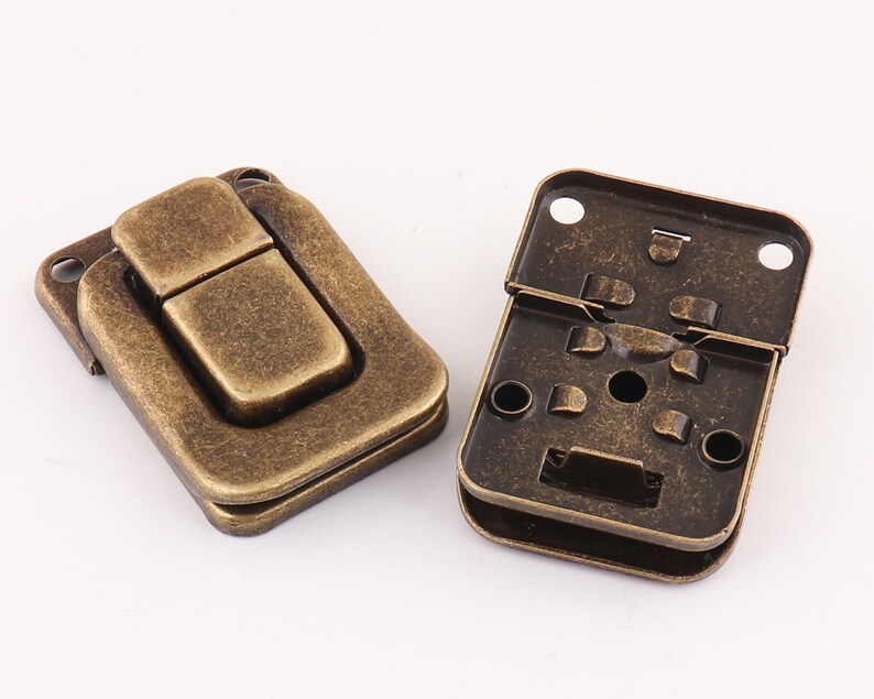 Purse Lock Bronze Clutch Bag Lock Rectangle Bag Hardware Latch - Etsy