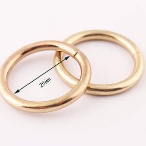 10pcs 125mm Light Gold Round Rings O Ring Purse Ring - Etsy