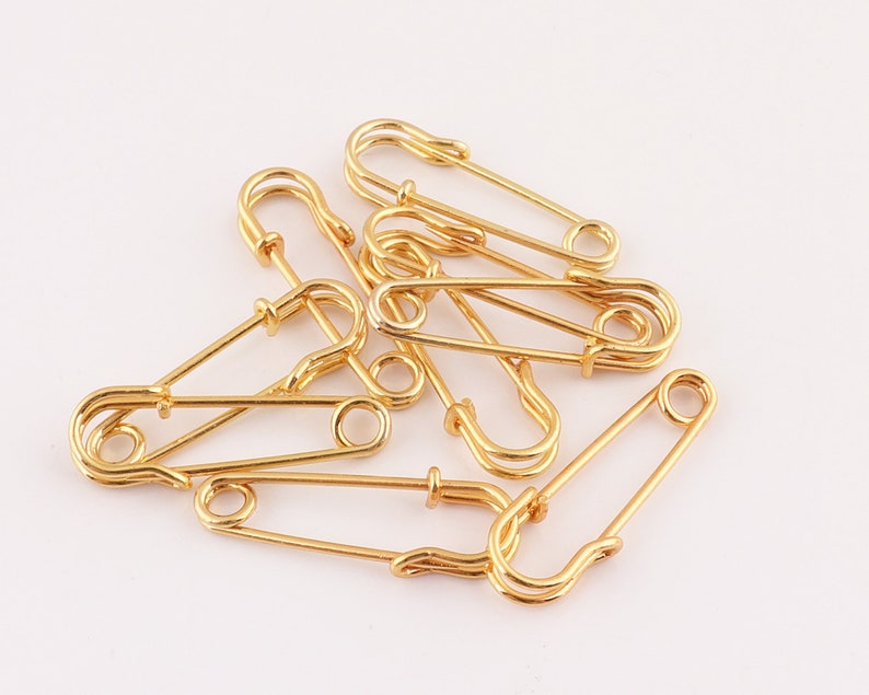 Gold Safety Pins 27mm Kilt Pins Safety Pin Brooch Kilt Pin Broochs ...
