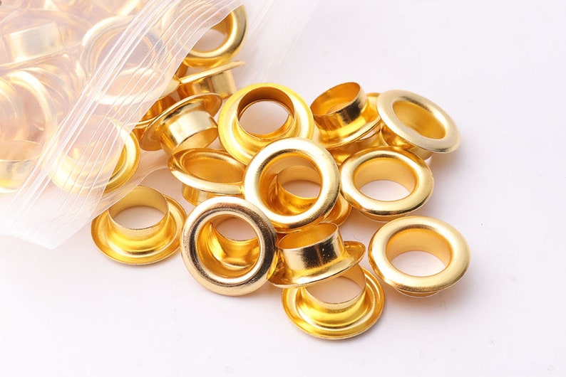 100set Gold Eyelets 13mm7.5mm5mmod ID Height Round - Etsy