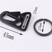 Key Fob,spring Hook Snap Clasp With Key Ring Carabiner Key Fob, Keyring ...