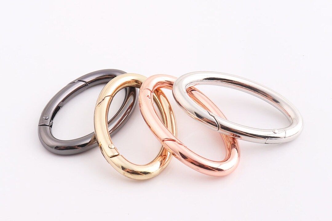 Oval Gate Ring 48*30mm Spring Gate Ring Spring Ring Clasp Gunmetal/gold ...