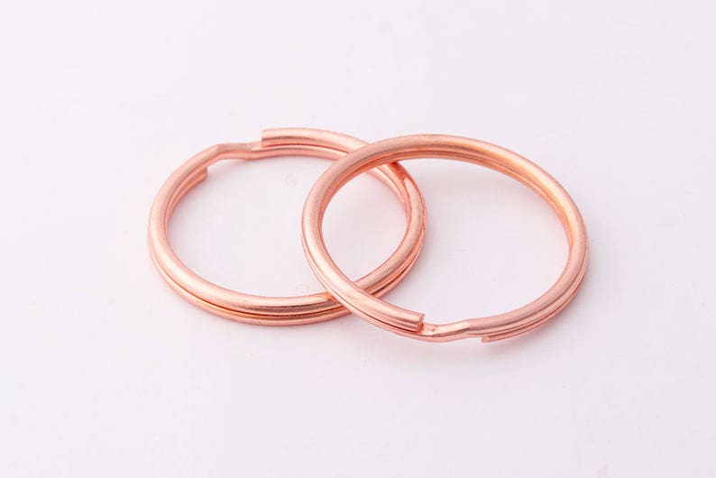 Sale 50pcs 25mm Rose Gold Split Keyrings Key Fob Keyring Key Chain ...