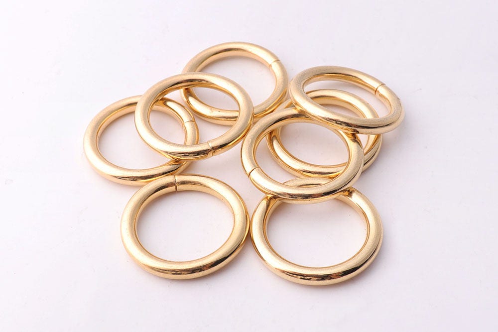 10pcs 3/419mm Gold O rings Round rings Purse ring Bag | Etsy