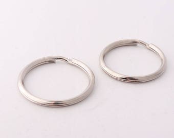 20pcs Split Key Rings,silver Plated Key Rings,key Ring Findings ...