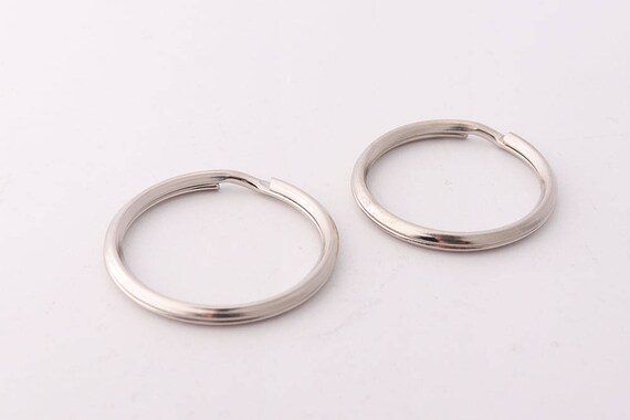 Silver Key Rings 28mm 30mm Split Key Ring Key Clasp Keychain | Etsy