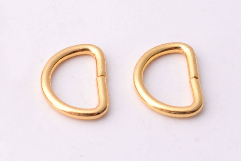 50pcs 3/8 Gold D Rings Small D-rings Buckles Jewelry - Etsy