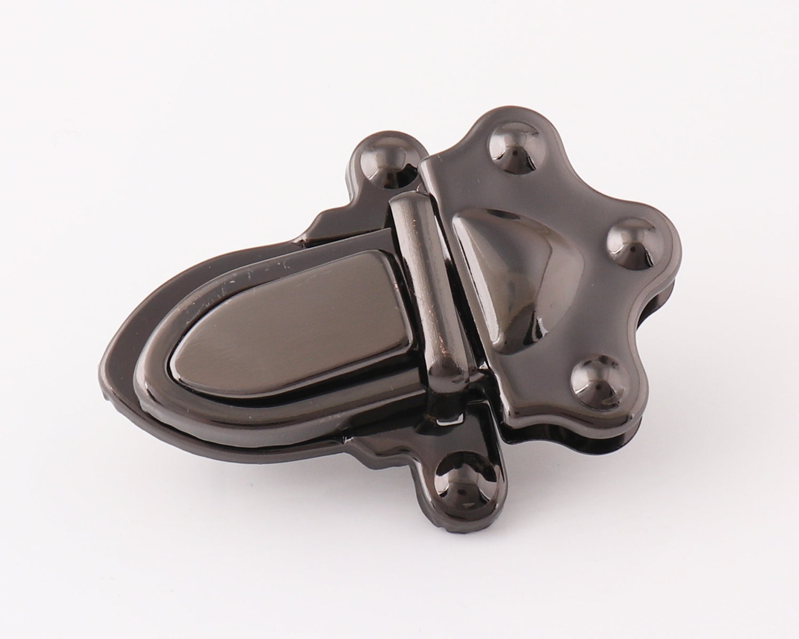 2sets Gunmetal Bag Lock Thumb Lock Thumb Catch Purse Hardware for ...