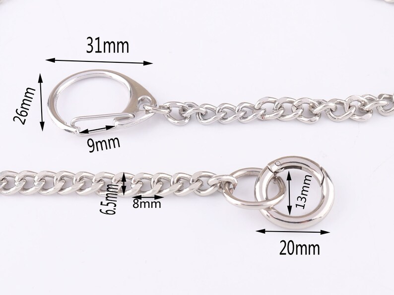 Bag Chain Purse Strap Shoulder Chain with Clasp/Spring Ring | Etsy