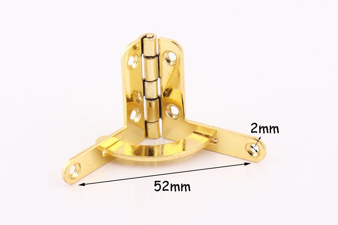 4pcs Gold Box Hinge Quadrant Hinge Box Ear Hinges Metal Box Hinges Jewelry Box Hinge Support ...