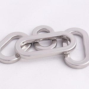 Oval O Rings Purse Rings/loops Flat O Rings Oval Buckle Strap Connector ...