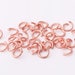 100pcs 8mm*1mm Rose Gold Open Jump Rings Heavy Jump Rings Assorted Jump ...