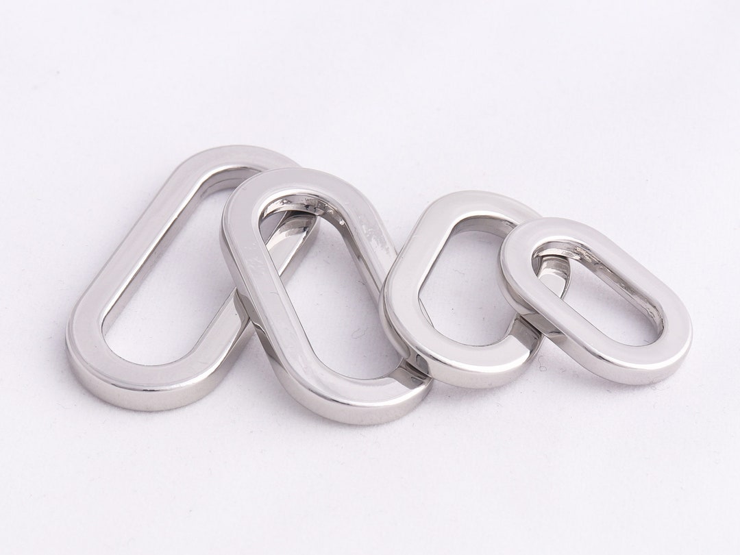 Oval O Rings Purse Rings/loops Flat O Rings Oval Buckle Strap Connector ...