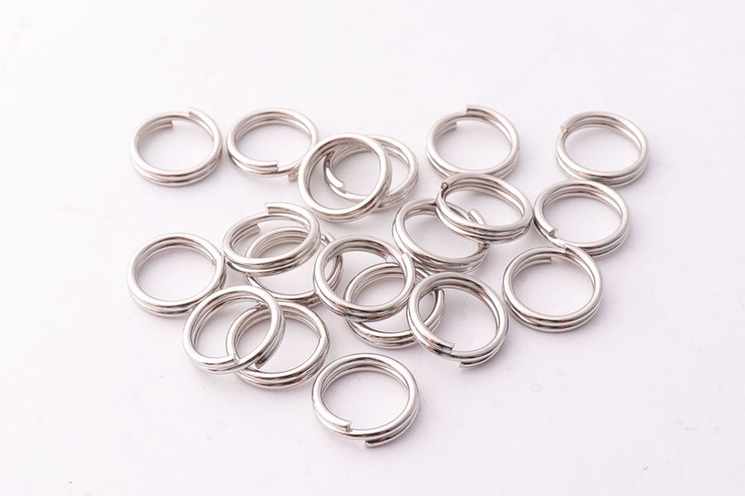 200pcs High Quality Split Rings 10mm Split Jump Rings Bulk Split Rings ...