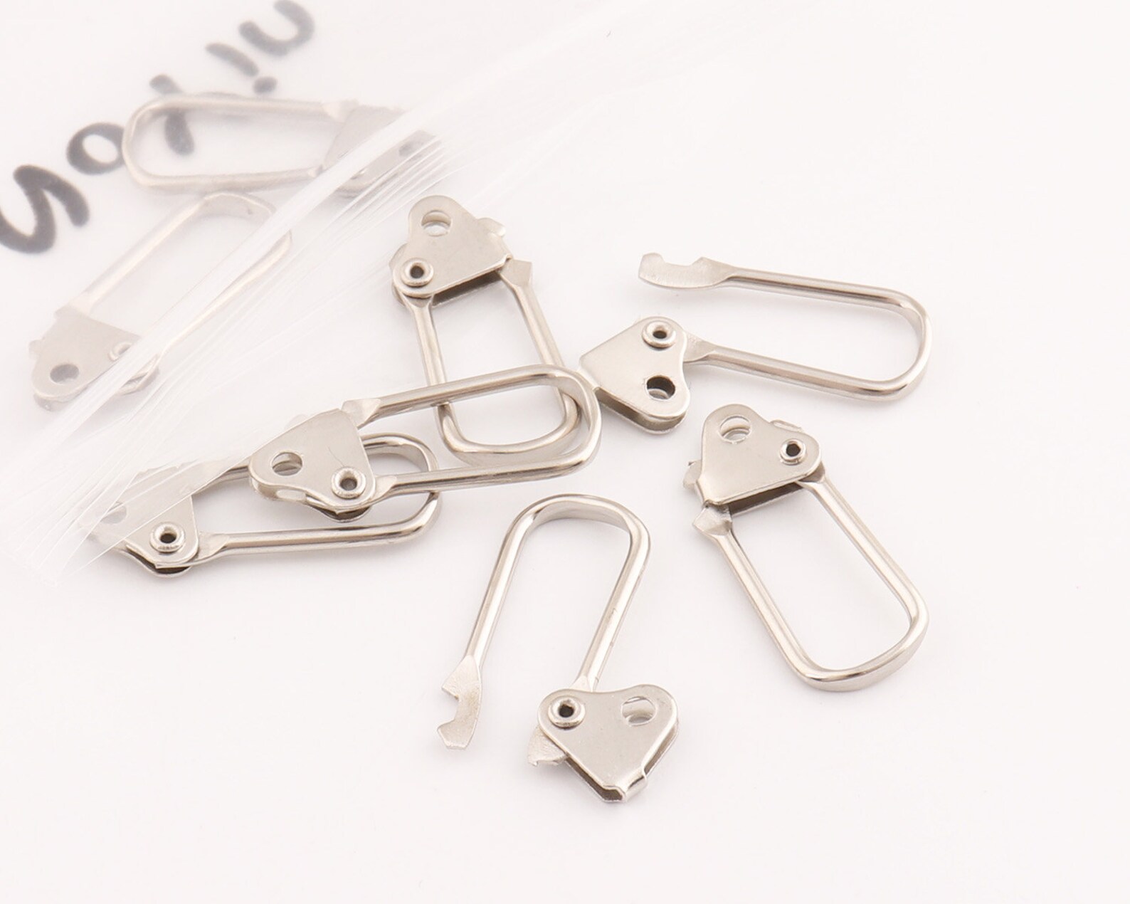 Key Rings Hook Closure Spring Hook Row of Key Rings Wallet Key - Etsy