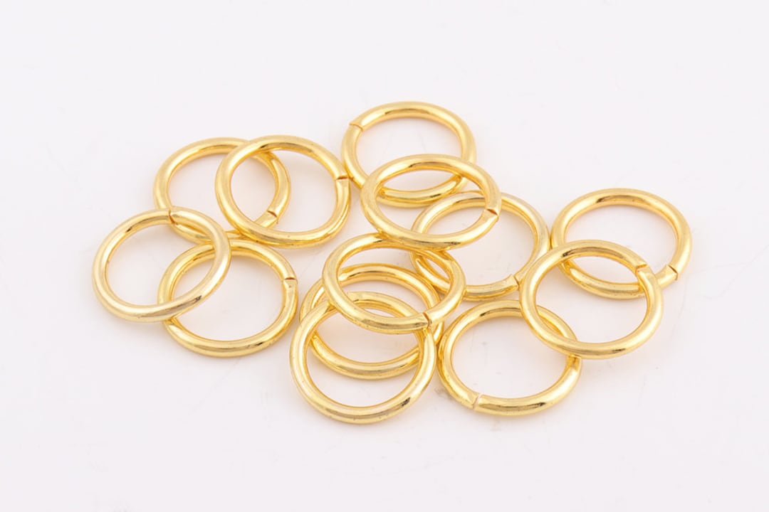 30pcs Gold O Rings 1/2"inch(13mm) Inner Small O-rings Buckles Jewelry ...