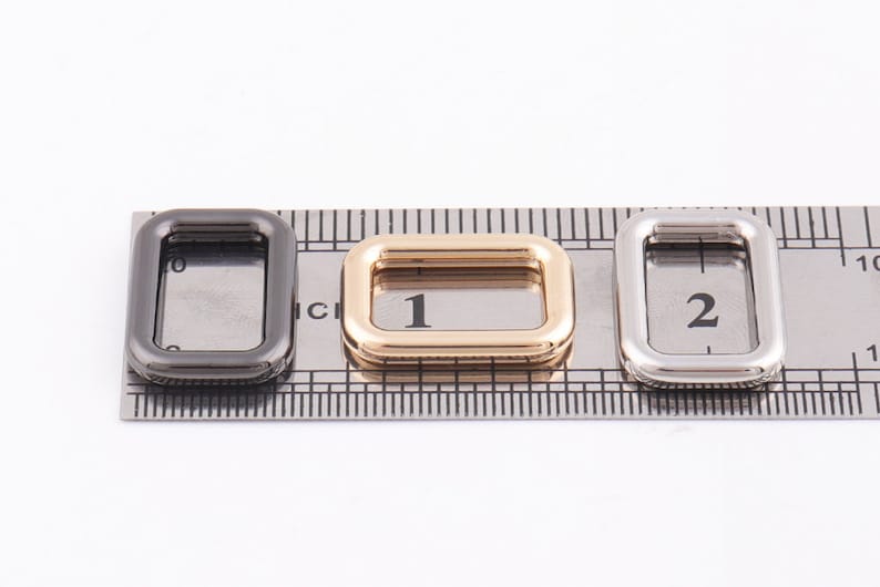 Rectangular Ring 14mm9/16 Strap Rectangle Ring Metal - Etsy