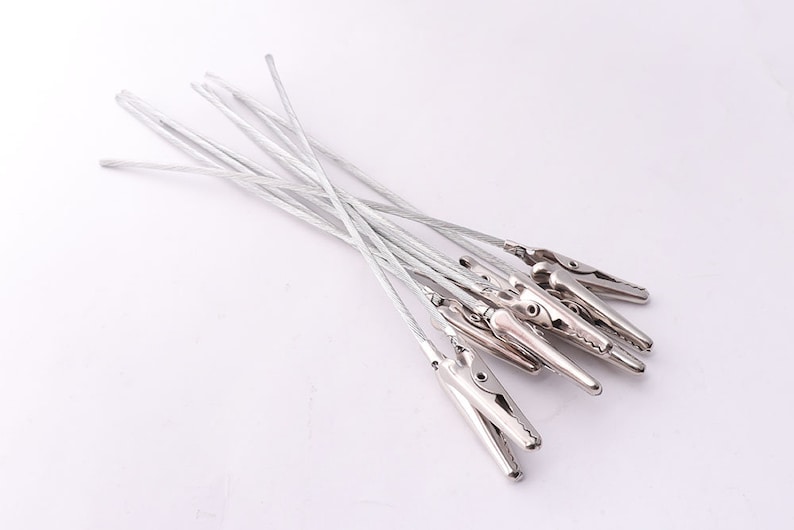 10pcs Silver Clips With Teeth Clamps Metal Clips Single Prong - Etsy