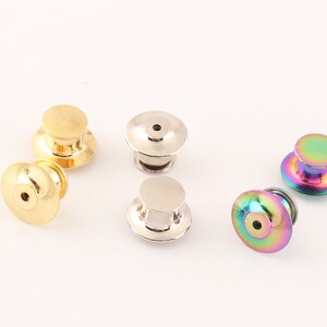 Pin Backs Pin Bases Secure Locking Pin Back Locking Clutch Brooch Back ...