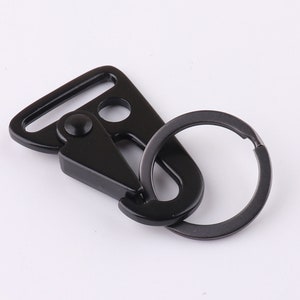 Key Fob,spring Hook Snap Clasp With Key Ring Carabiner Key Fob, Keyring ...