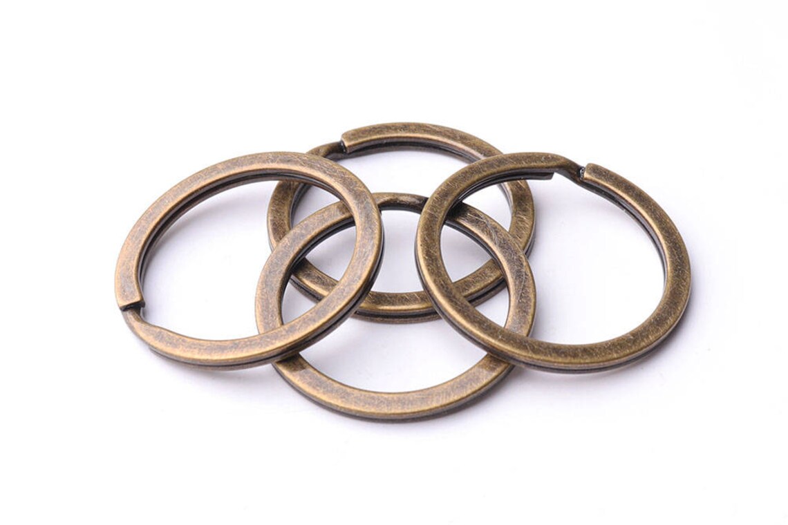 10pcs Bronze Split Key Ring 30mm Large Split Rings Round Split - Etsy