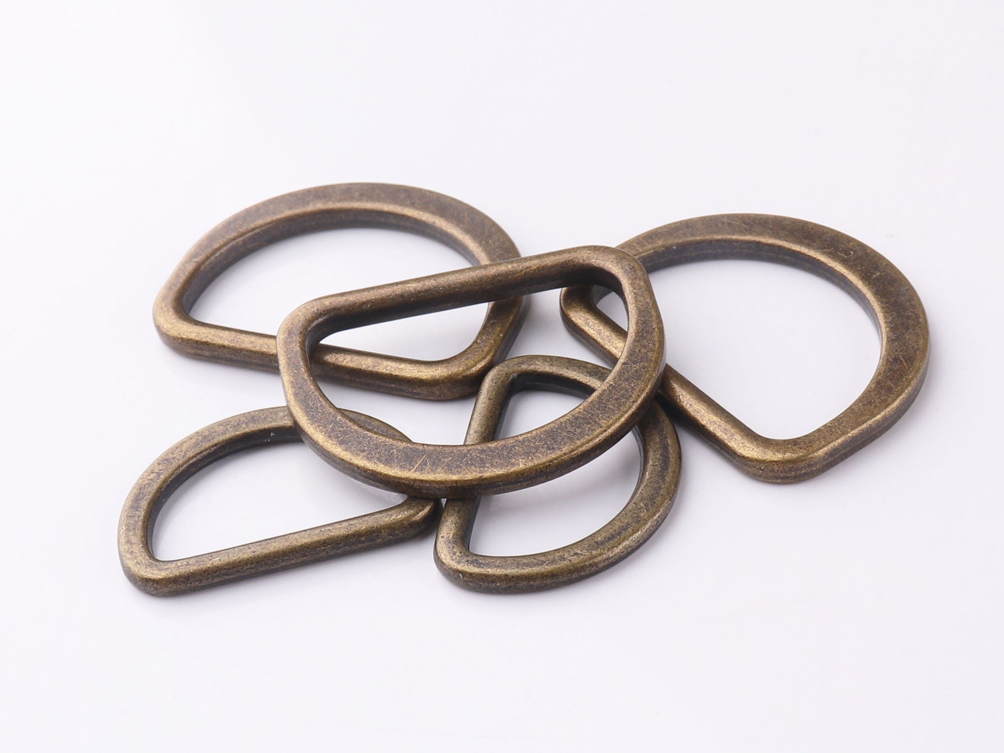 Flat D-ring Bronze D-ring Buckles Purse D Rings Purse Strap Hook D ...