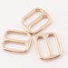 6pcs Gold Belt Buckle Rounded Corners Slide Buckle Adjuster - Etsy