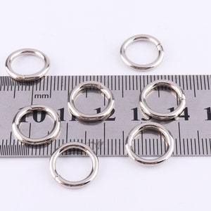 Silver O Rings Small O-rings Buckles Seamed Rings Jewelry Making Jump ...