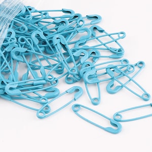 100pcs/500pcs 19mm Safety Pins Blue Safety Pin Small Pins Charming Pins ...